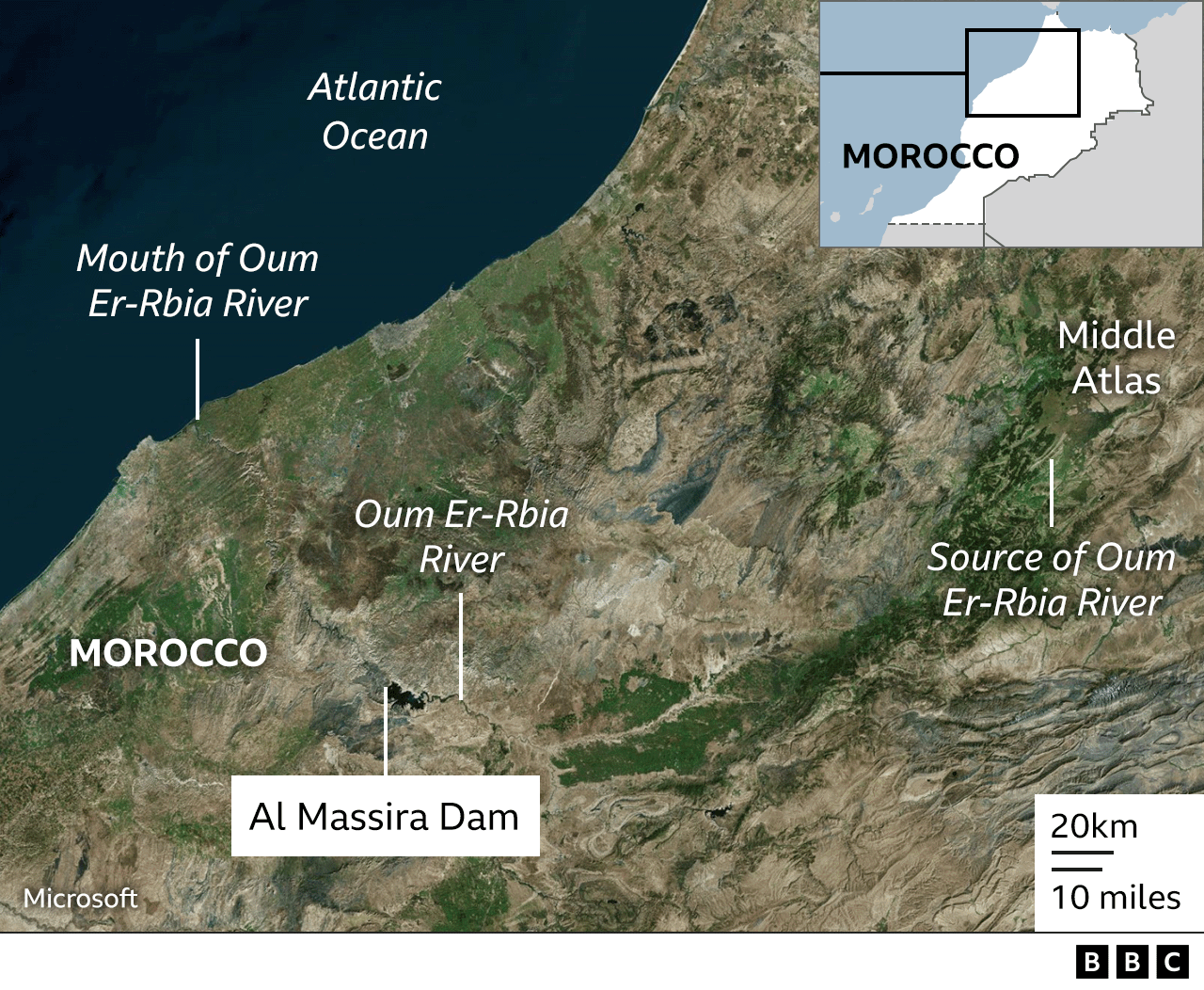Africa Morocco Map