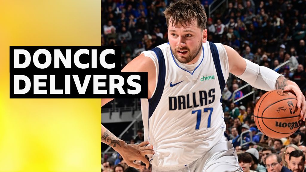 NBA: Luka Doncic sets new record as Dallas Mavericks defeat Detroit Pistons - BBC Sport