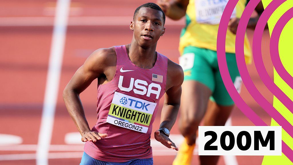 World Athletics Championships: Erriyon Knighton storms through 200m ...
