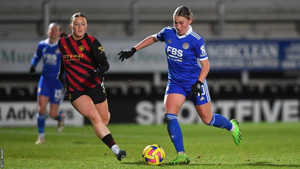 Ruby Mace: Manchester City midfielder joins WSL strugglers Leicester on ...