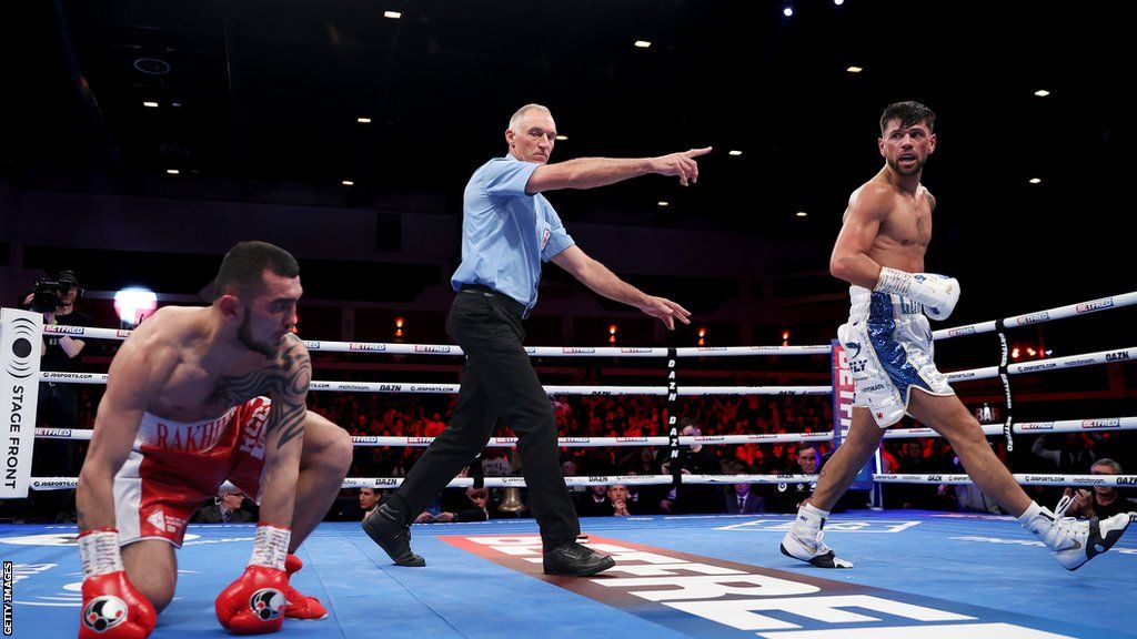 Joe Cordina: Welsh boxer reclaims world title against Shavkatdzhon Rakhimov - BBC Sport