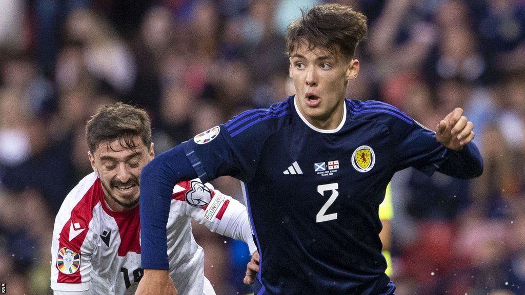 Aaron Hickey: Scotland full-back misses Georgia and Norway games - BBC ...