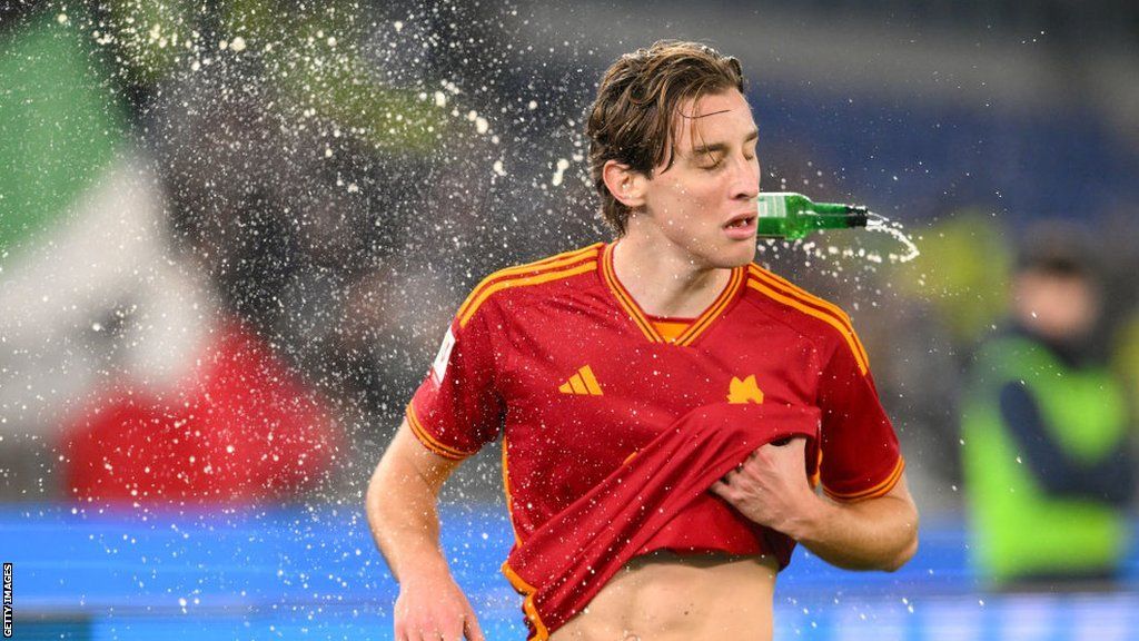 Lazio 1-0 Roma: Edoardo Bove hit by beer bottle in heated Rome derby ...