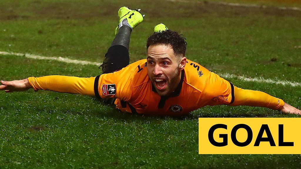 FA Cup: Newport County's Robbie Willmott scores opener against ...