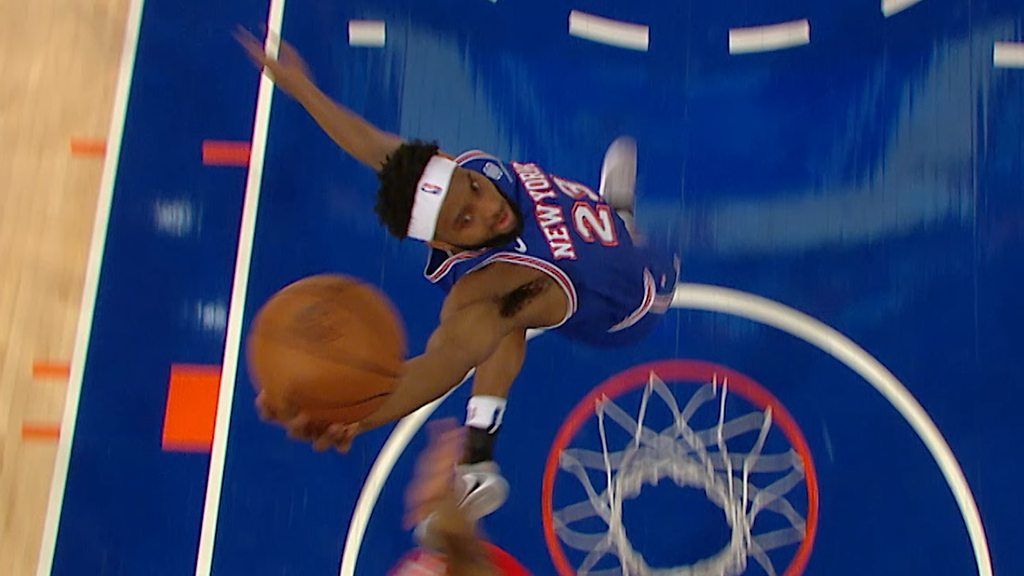 NBA best shots of the week featuring LA Lakers & New York Knicks - BBC ...