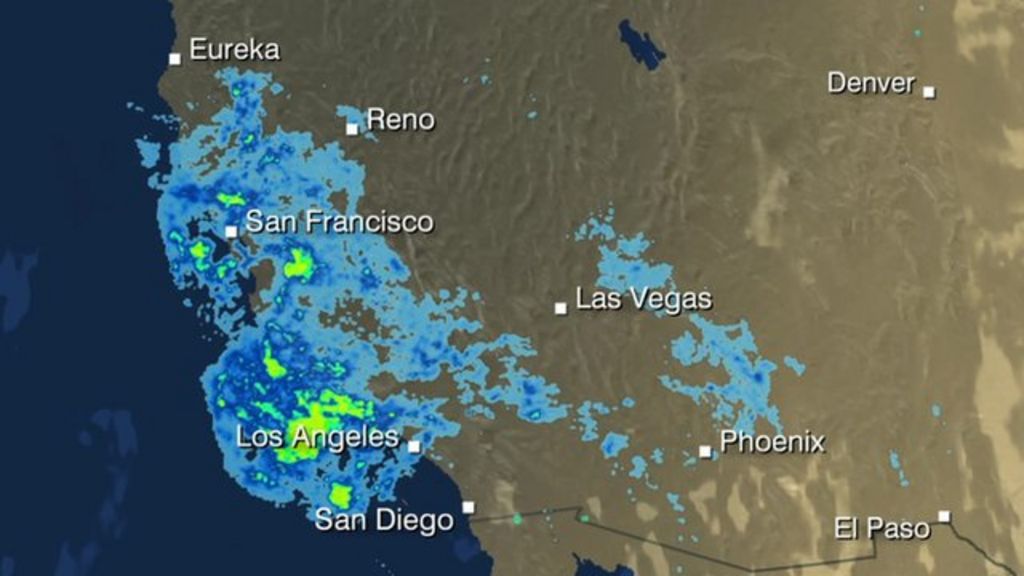 California hit by heavy rain - BBC Weather