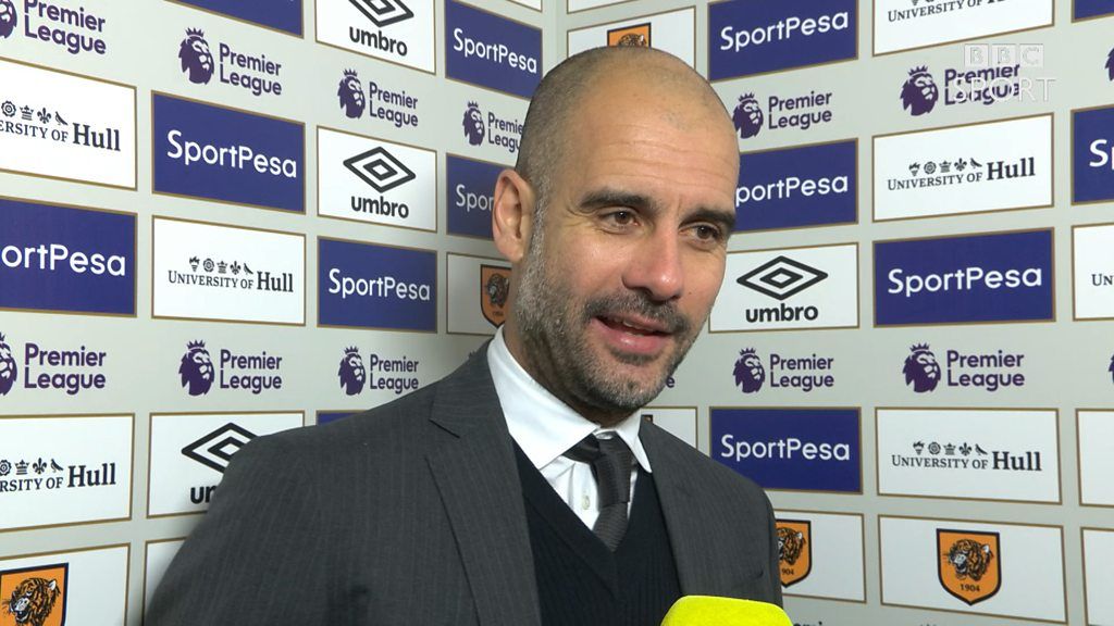 Hull City 0-3 Manchester City: Guardiola enjoys 'tradition' - BBC Sport