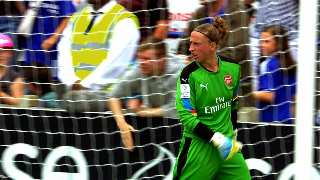Arsenal Ladies' Alex Scott scores own goal against Chelsea Ladies - BBC ...