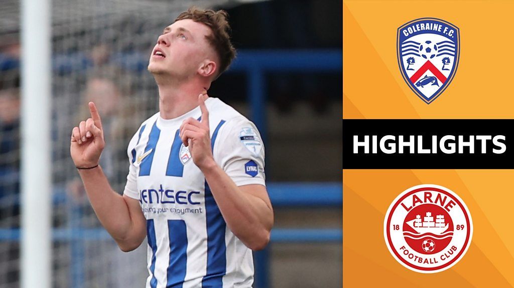 Coleraine 3-0 Larne: Matthew Shevlin hits double against Gibson Cup ...