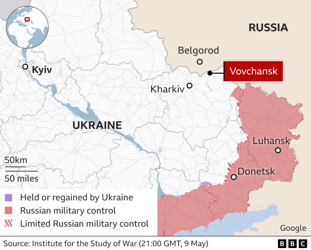 Ukraine says it repelled Russian bid to cross border - BBC News