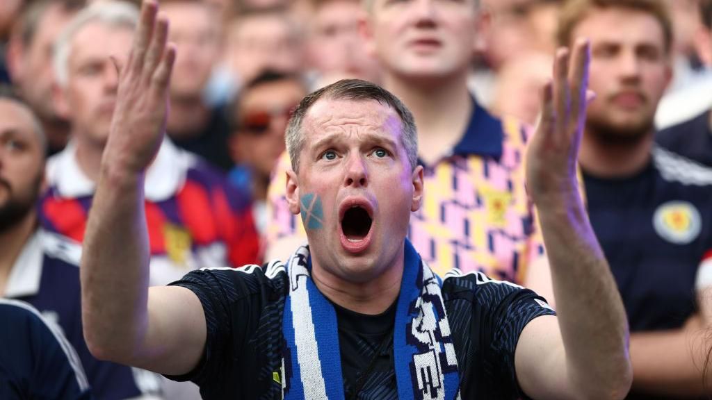 Scotland fans march on after Swiss rollercoaster at Euros - BBC News