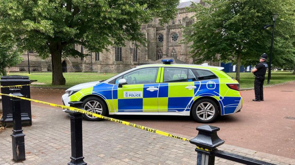 Man arrested over rape in Hereford Cathedral grounds - BBC News