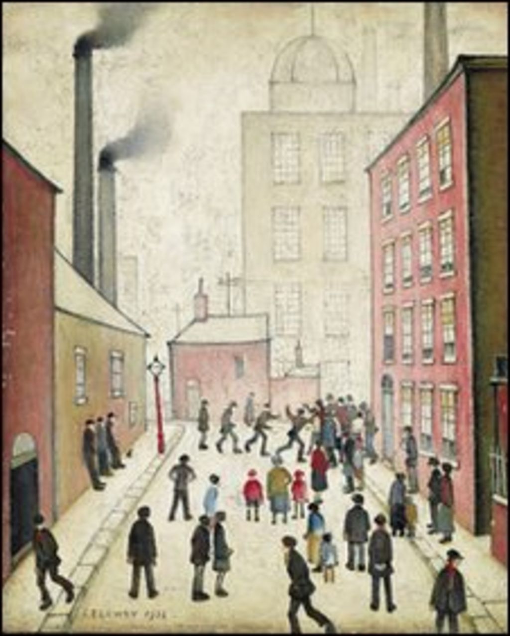 Three LS Lowry artworks sell for £1m - BBC News