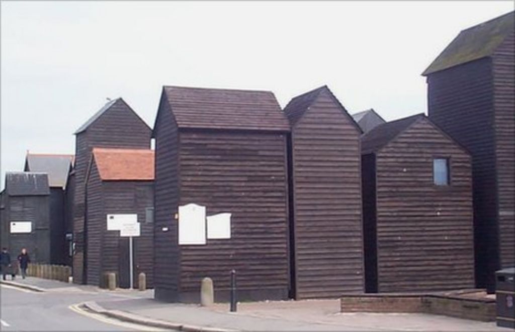 Hastings' historic net huts get listing status upgrade - BBC News