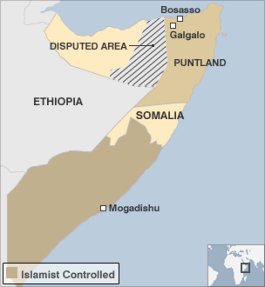 Puntland forces attack al-Shabab in Somali mountains - BBC News