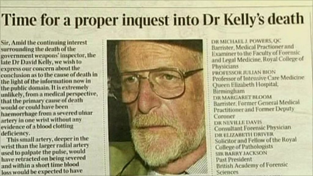 New call for Dr David Kelly inquest - BBC News