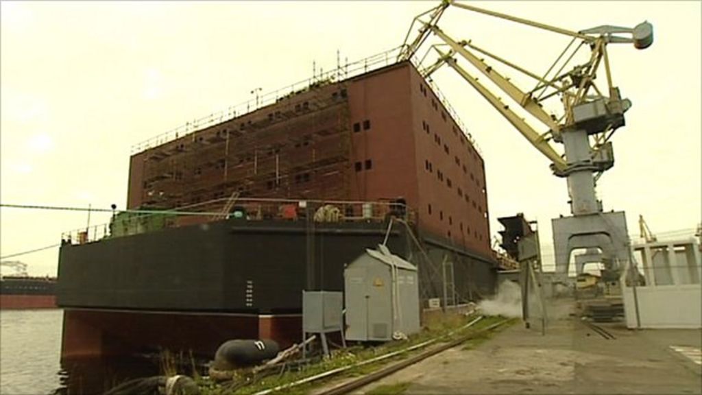 A rare view of Russia's floating nuclear power station - BBC News