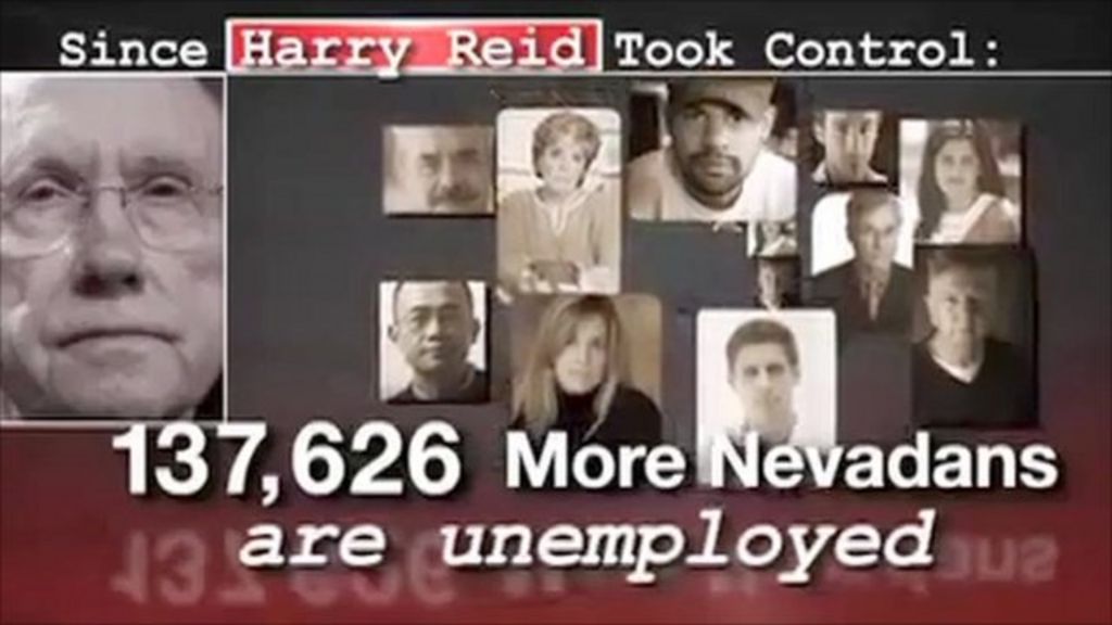 Republican Mid-term advert attacks Harry Reid - BBC News