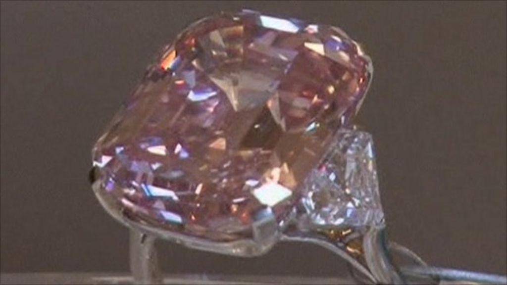 Rare pink diamond set to fetch millions - BBC News
