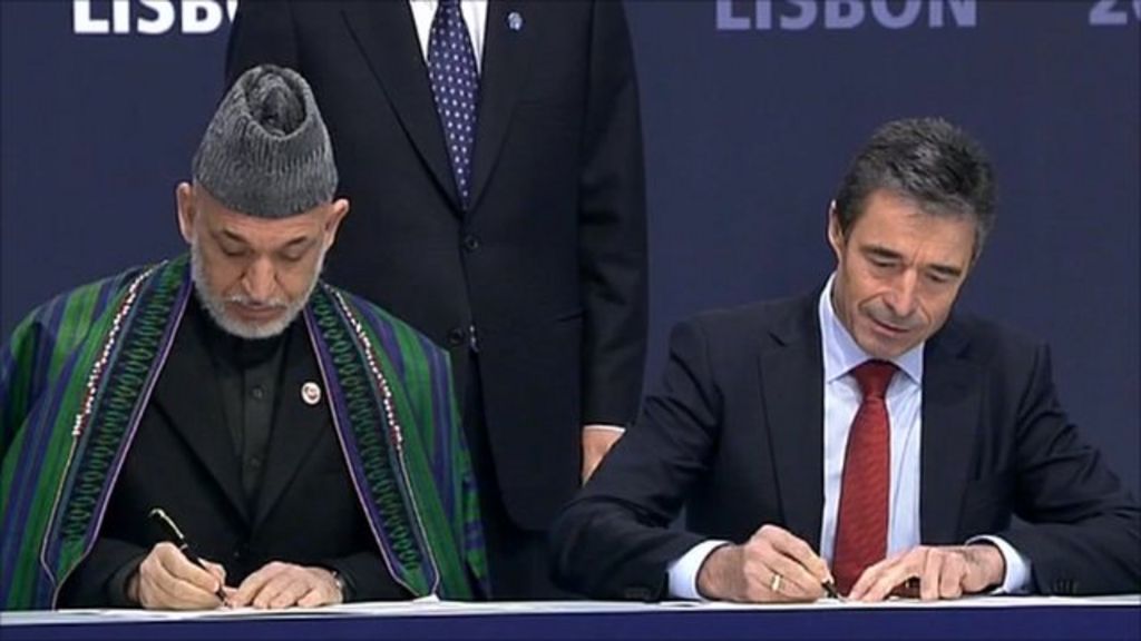 Nato leaders agree on Afghanistan combat exit deadline - BBC News