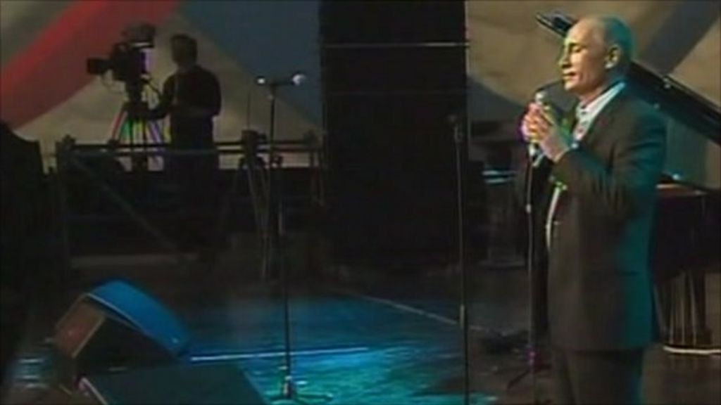 Russian Prime Minister Vladimir Putin sings for charity - BBC News