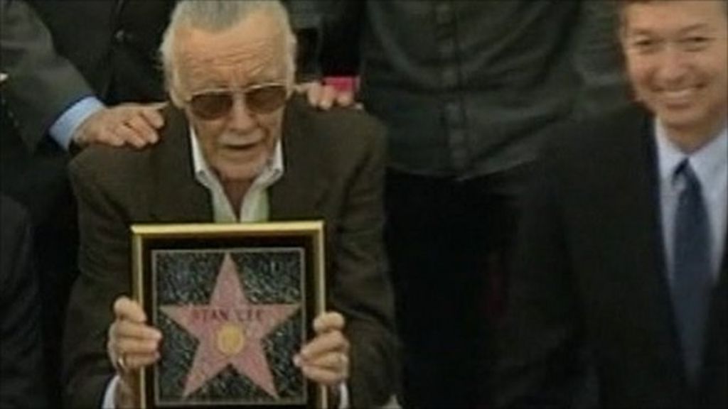 Comic creator Stan Lee gets star on Walk of Fame - BBC News