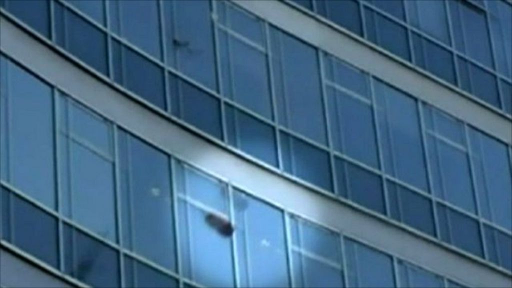 Student Edward Woollard jailed for hurling fire extinguisher - BBC News