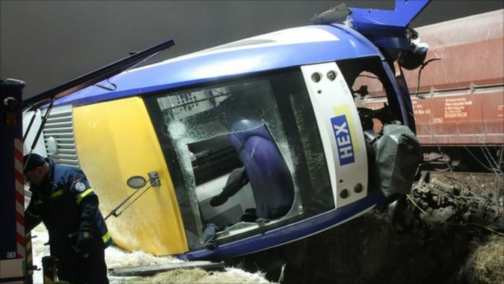 German train crash leaves at least 10 dead - BBC News