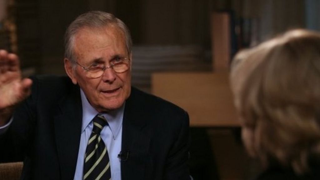 Donald Rumsfeld defiant on US campaign in Iraq - BBC News