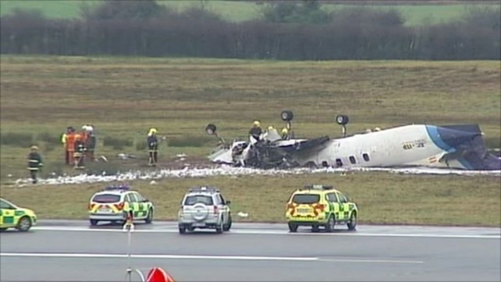 Cork plane crash: Aircraft burst into flames on the runway - BBC News