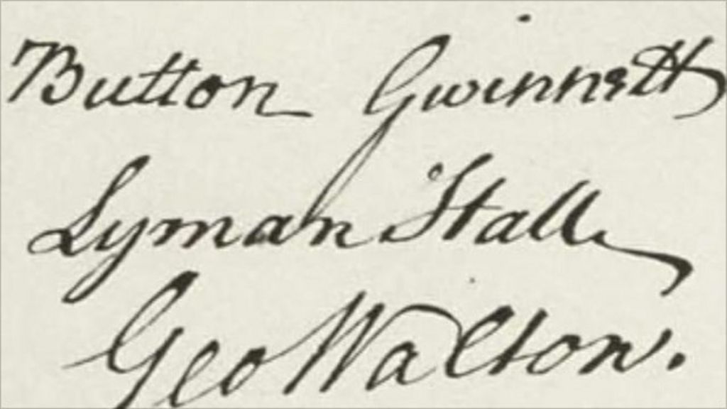 Why is the signature of Button Gwinnett worth £500,000? - BBC News