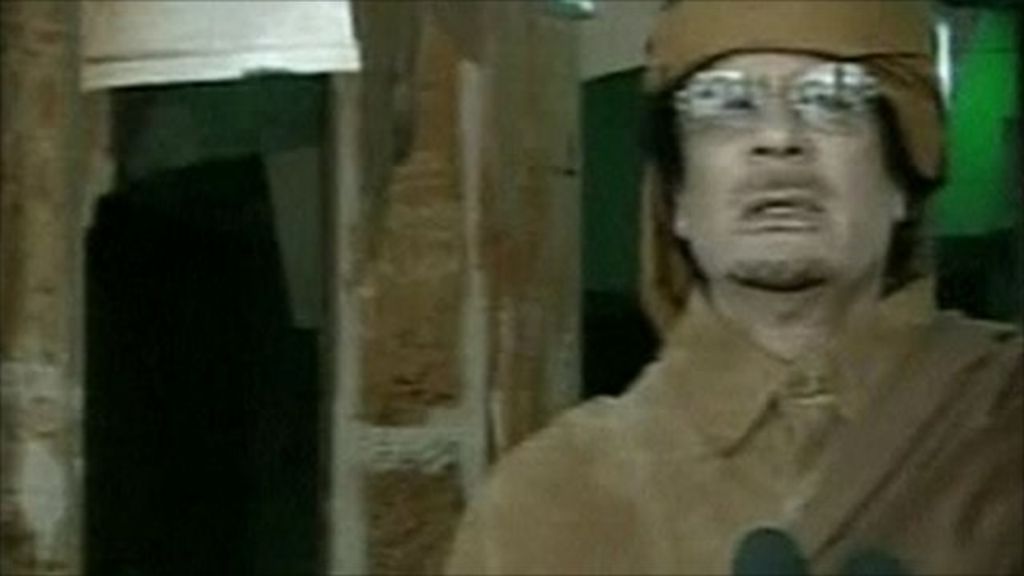 Gaddafi tells Libya he will not resign - BBC News
