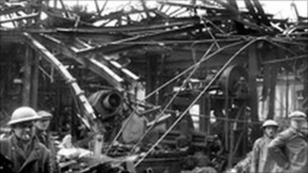 Newark ball bearing factory raid remembered - BBC News