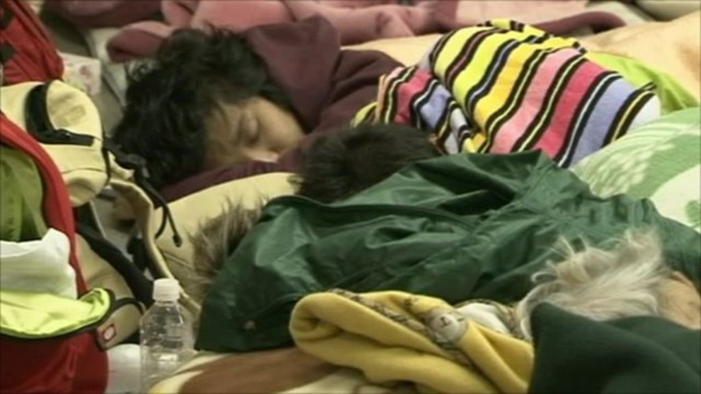 More than 500,000 people have been made homeless in Japan - BBC News