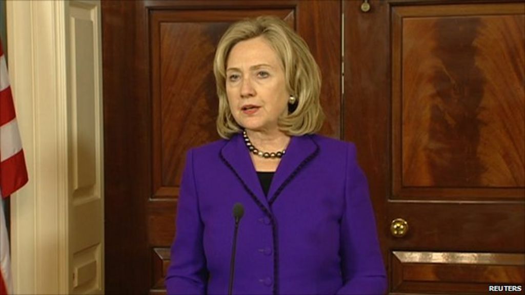Clinton warns coalition 'the danger is far from over' - BBC News