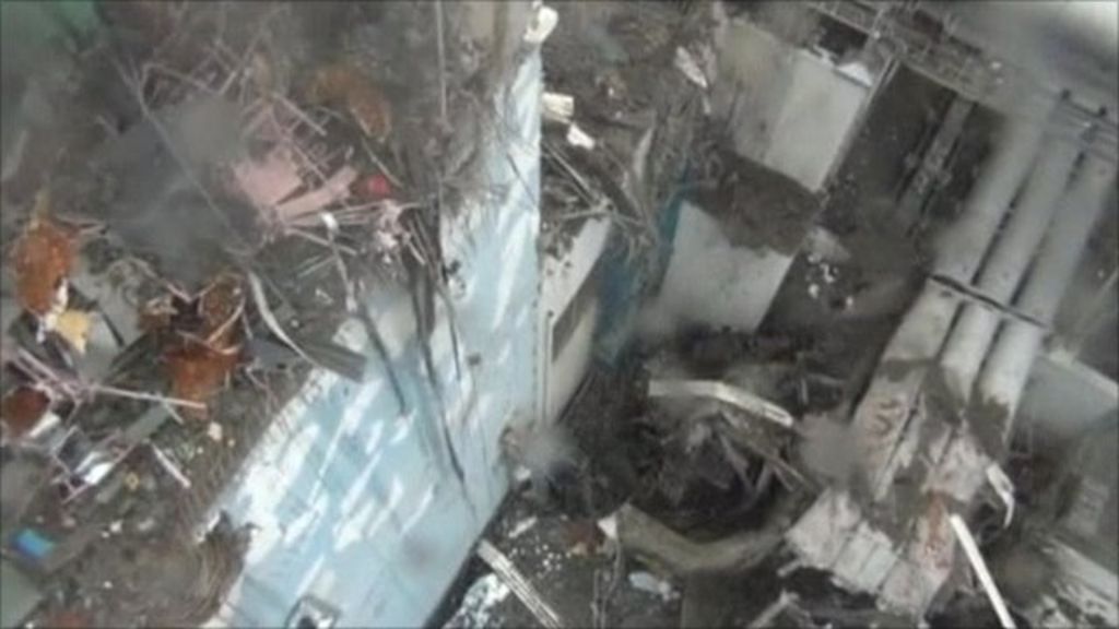 Inside Japan's destroyed nuclear reactor - BBC News