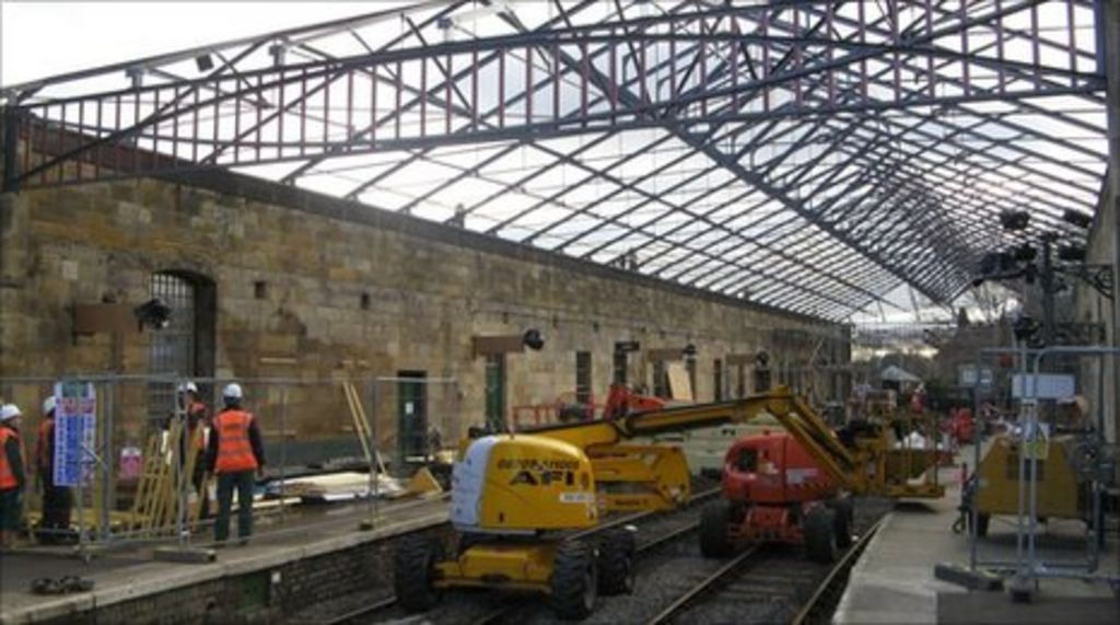 New roof at Pickering station close to completion - BBC News