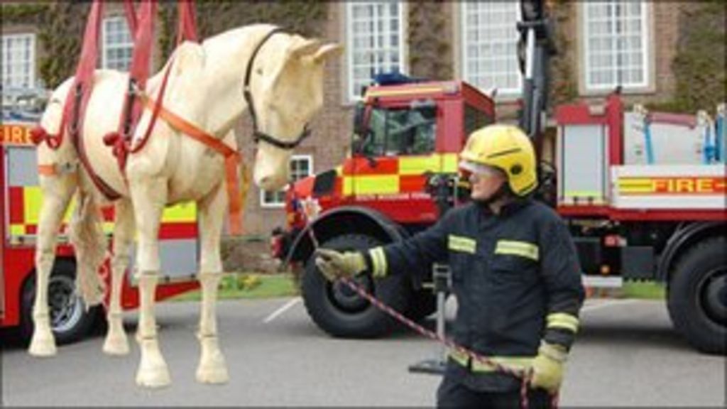 Fire service in Essex unveils large animal rescue unit - BBC News
