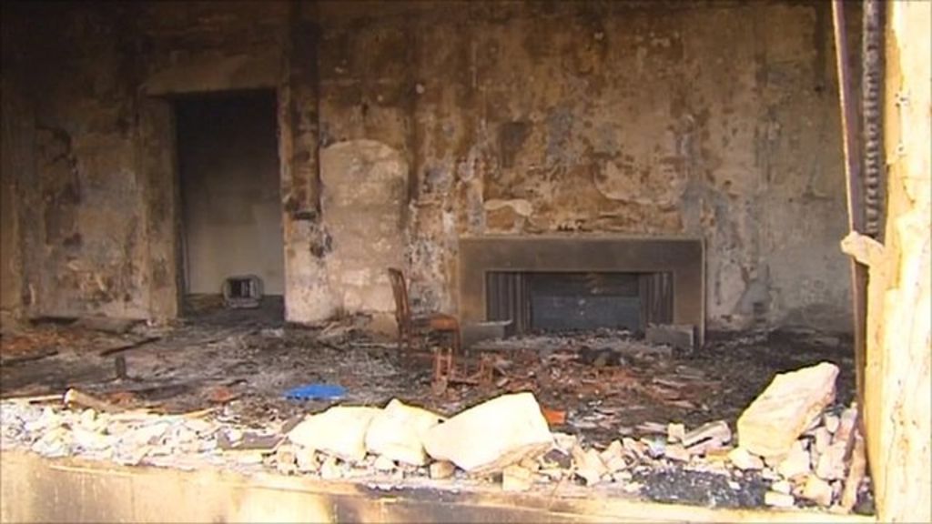 Inside Britain's burnt out embassy in Tripoli - BBC News