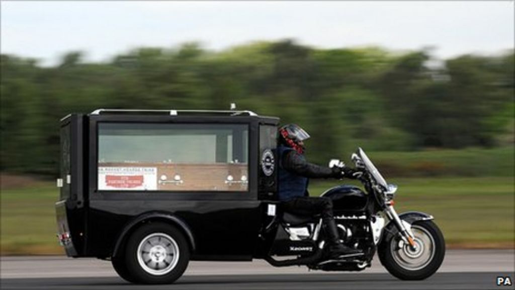 Halifax clergyman claims trike hearse world speed record - BBC News