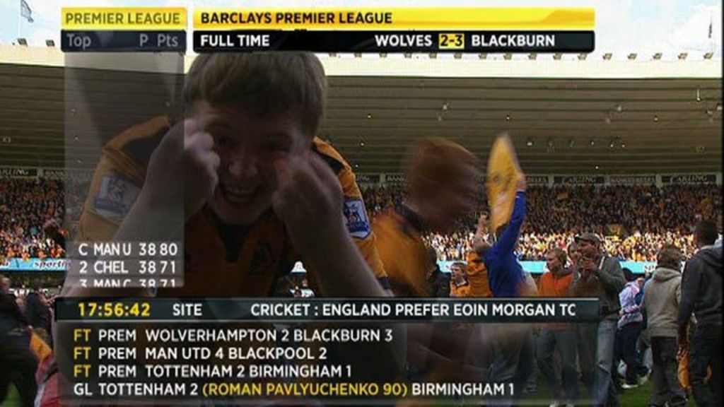 Final moments of the Premier League season on Final Score - BBC Sport
