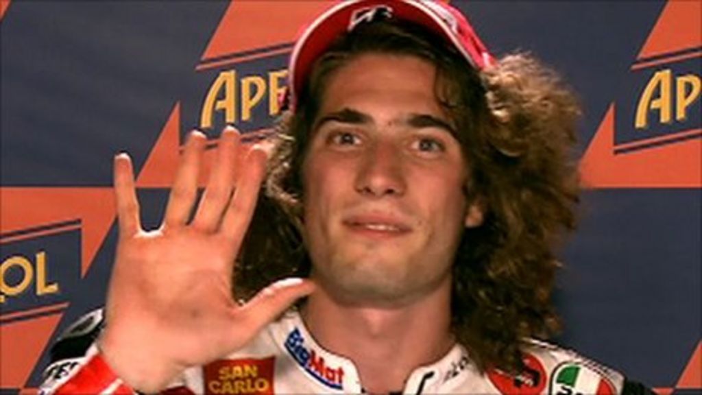 Marco Simoncelli books maiden pole for Catalunya MotoGP - BBC Sport