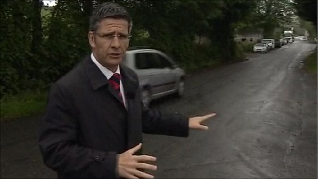 The scene of the 1989 NI police murders - BBC News