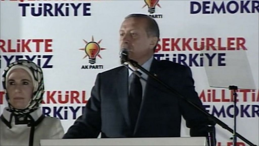 Turkey ruling party wins election with reduced majority - BBC News