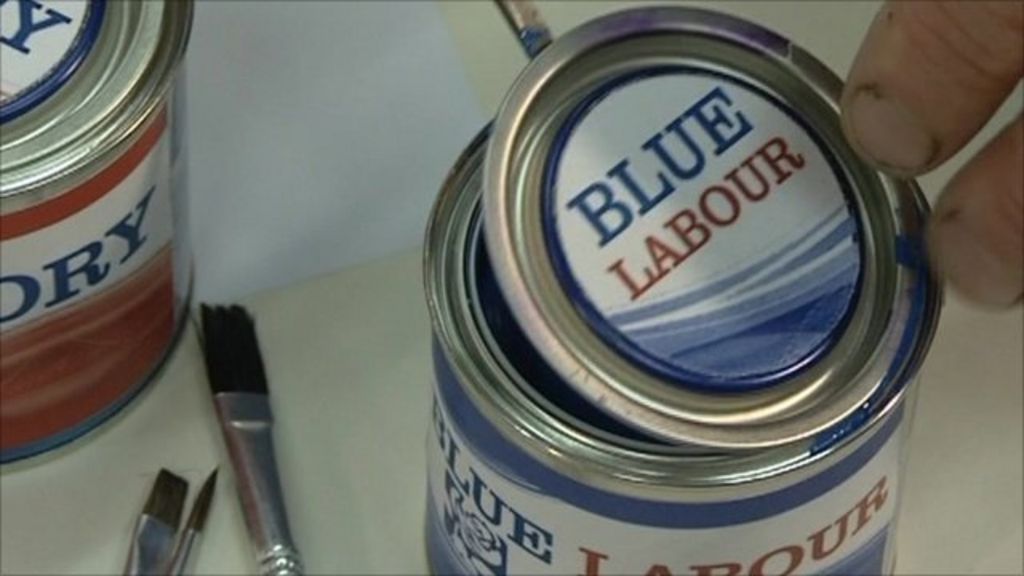 Blue Labour: party changing colour from red - BBC News