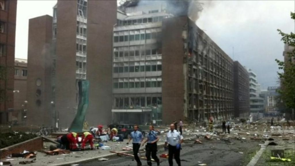 Oslo bomb: 'You could smell burning from the blast' - BBC News