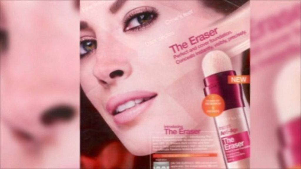 Airbrushed make-up adverts banned - BBC News
