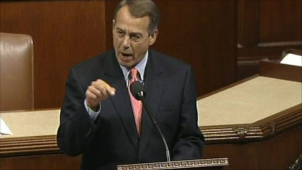 Boehner 'stuck neck out' to get debt deal with Obama - BBC News