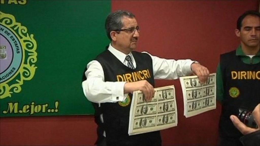 Peruvian police seize fake US dollar bills worth $2m - BBC News