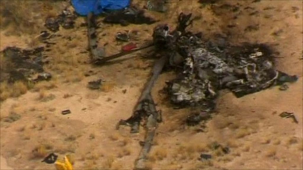 Aerial footage of ABC TV helicopter crash site - BBC News